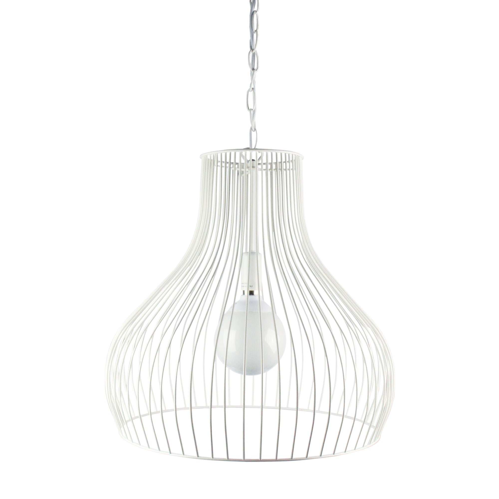 BELLE Wire Single Pendant White