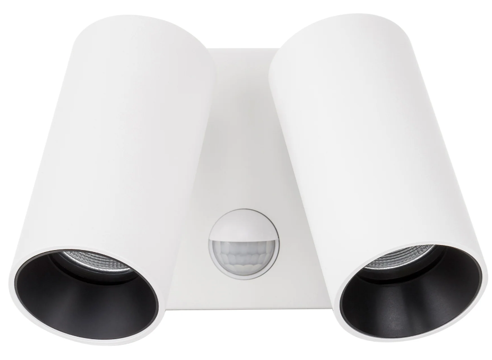 2x8w Led Spot Light With Sensor White SQUARE